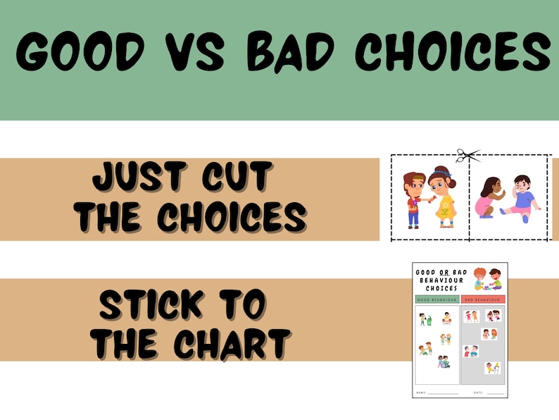 Good & Bad Behavior Sorting Activity | Teaching Material | Cut and ...