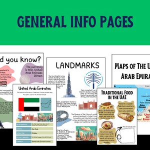 Dubai & UAE Kids Travel Journal | Printable Activities | Learning Games ...