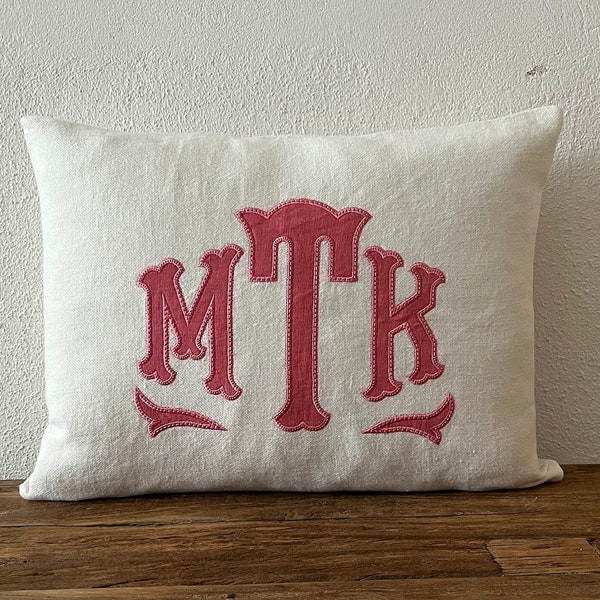 Monogram Pillow - Etsy