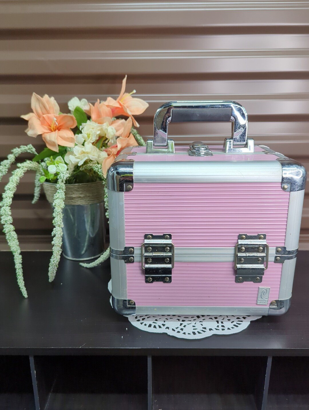 Vintage Caboodles Hard Makeup Jewelry Train Case Pink Cotton Candy - Etsy