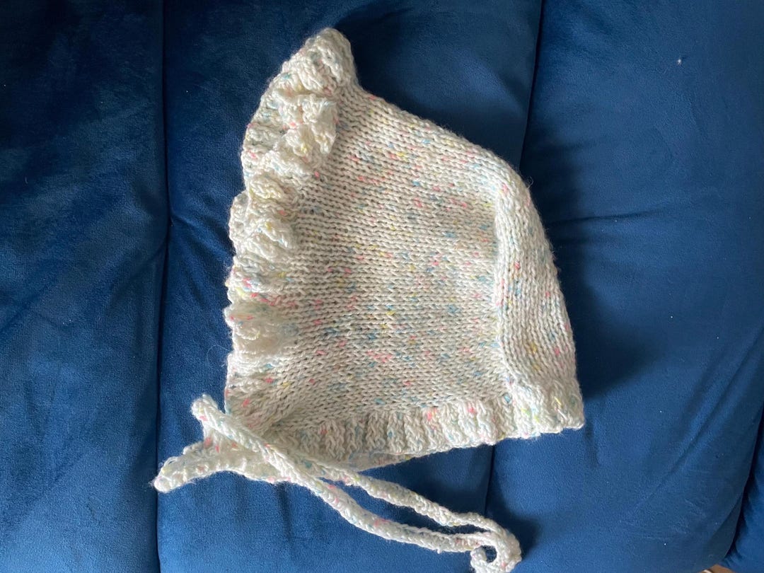 Ice Cream Speckled Ruffled Bonnet - Etsy