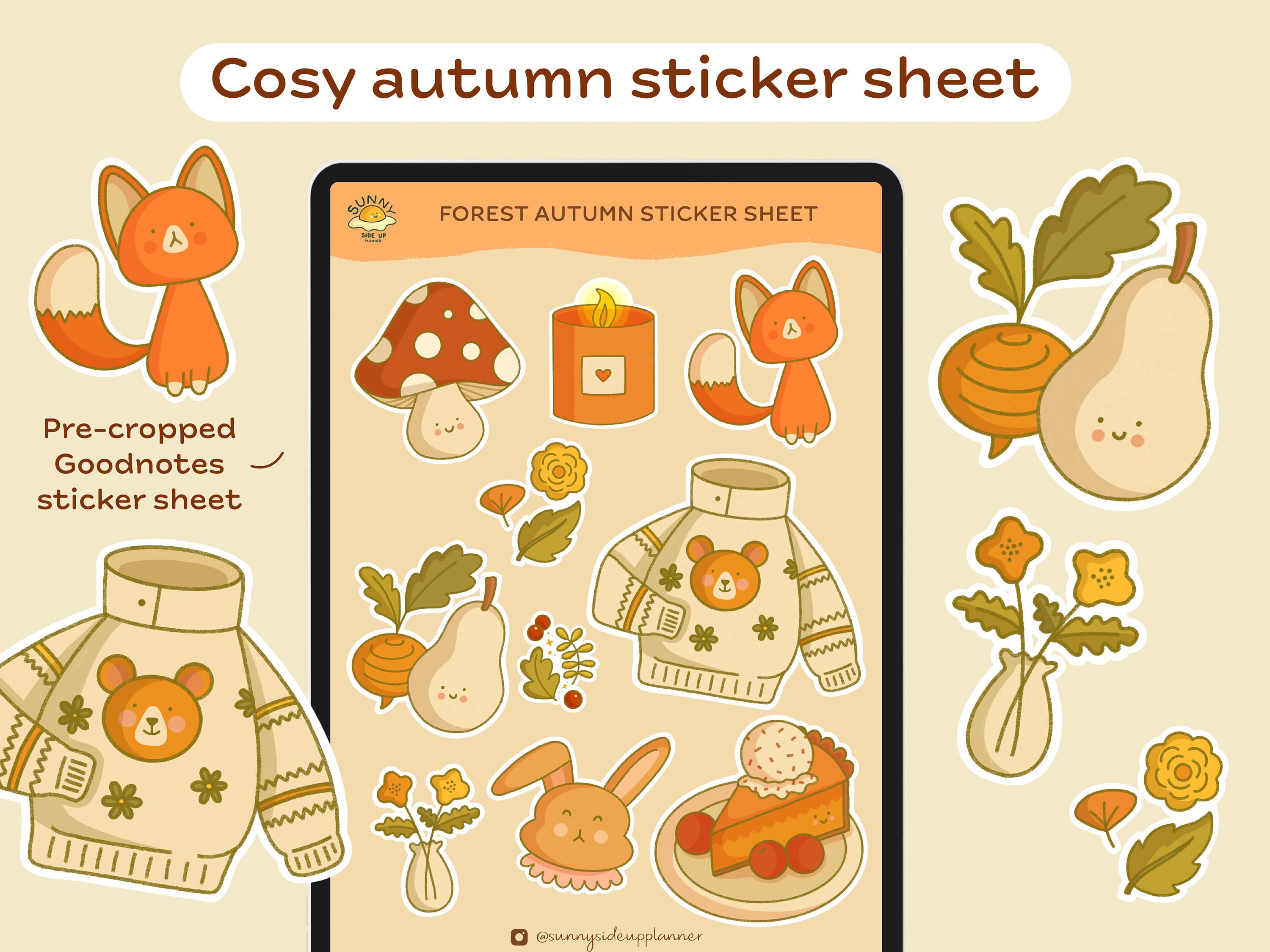 Digital Stickers | Fall Stickers | Autumn Mood | Cosy Autumn Stickers ...