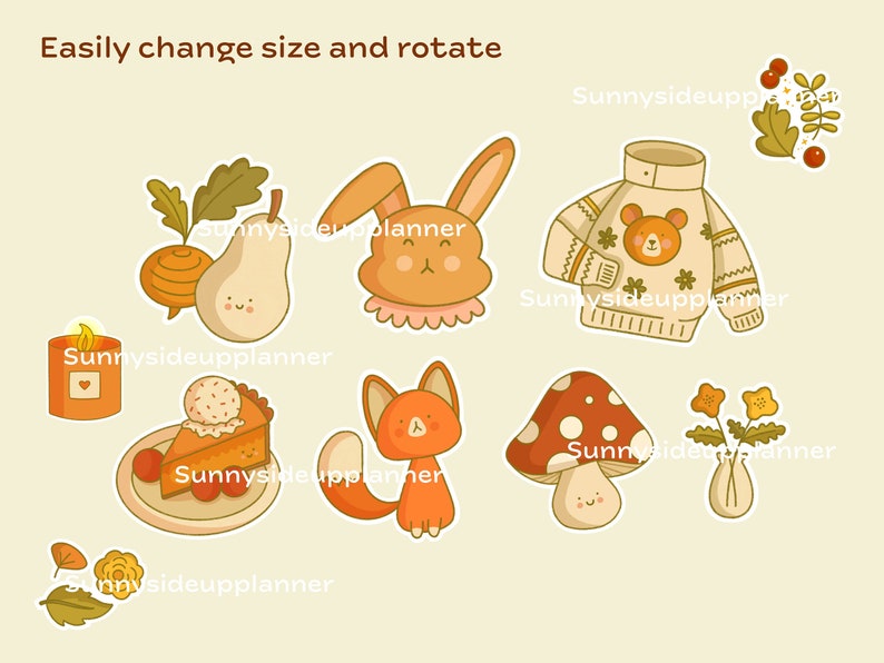 Digital Stickers | Fall Stickers | Autumn Mood | Cosy Autumn Stickers ...