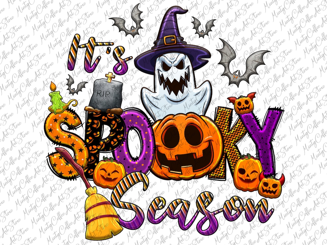 It's Spooky Season Png, Halloween Png, Witch Png, Spooky Png, Pumpkin ...