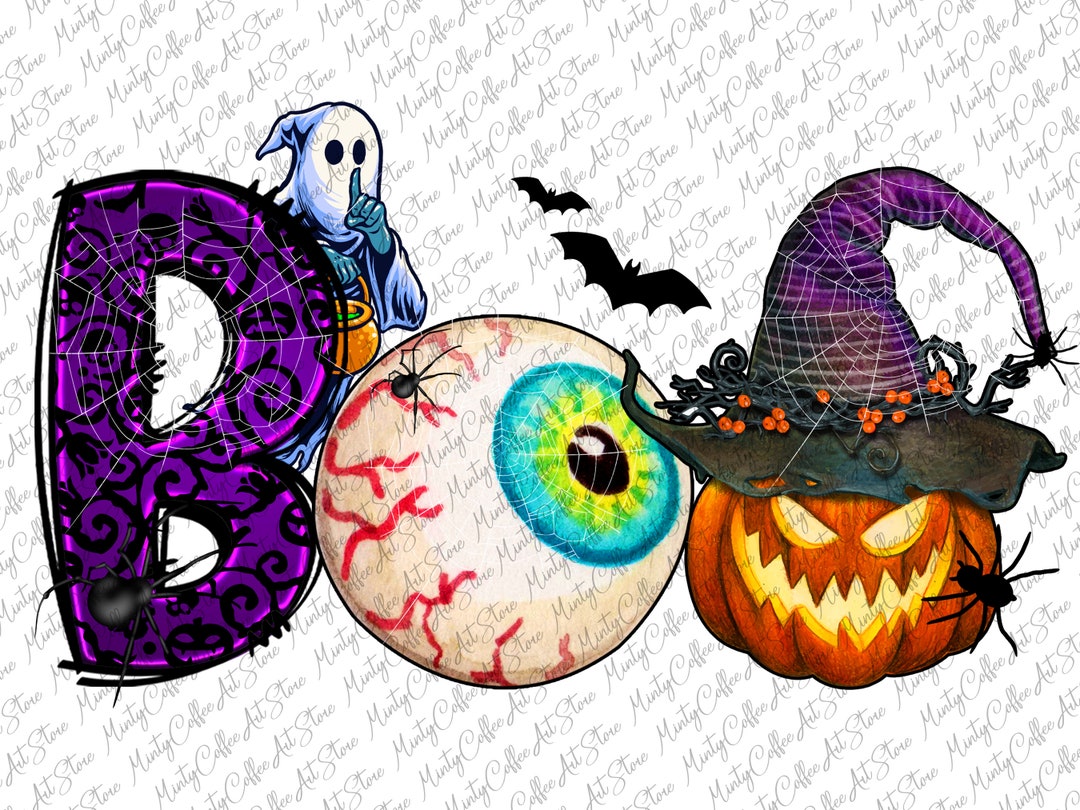 Halloween Boo Png, Halloween Png, Boo Png, Spooky Png, Halloween ...