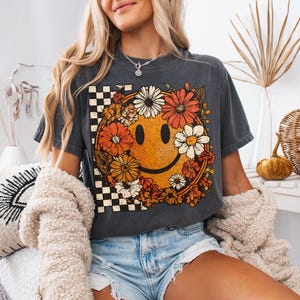 Fall Coquette Smiley Face Png, Fall Vibes Png, Retro Fall Sublimation ...