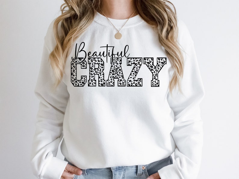 Beautiful Crazy Svg Leopard Print Svg Cowgirl Svg Country - Etsy Singapore