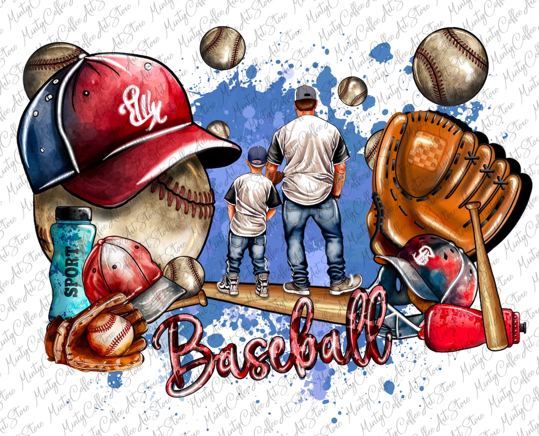 Baseball Dad and Son Png, Baseball Png, Baseball Clipart, Baseball Dad ...