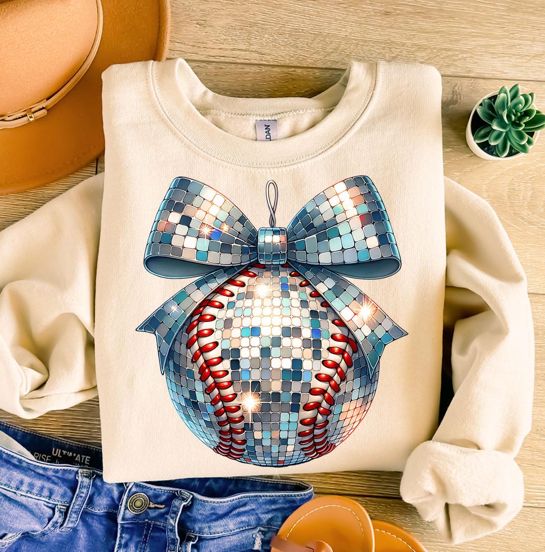 Baseball Disco Ball Png, Sublimation Design, Disco Baseball Png ...