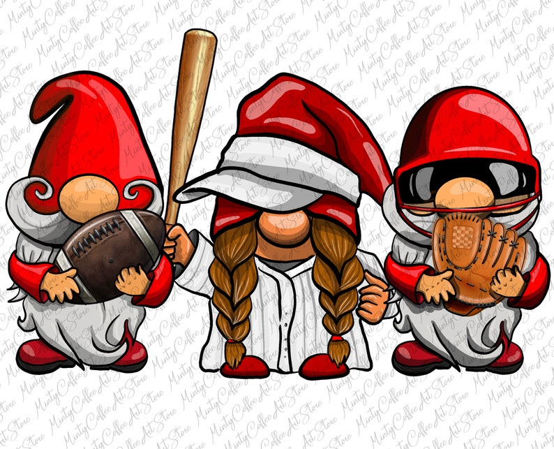 American Football Gnomes Sublimation Png American Football - Etsy