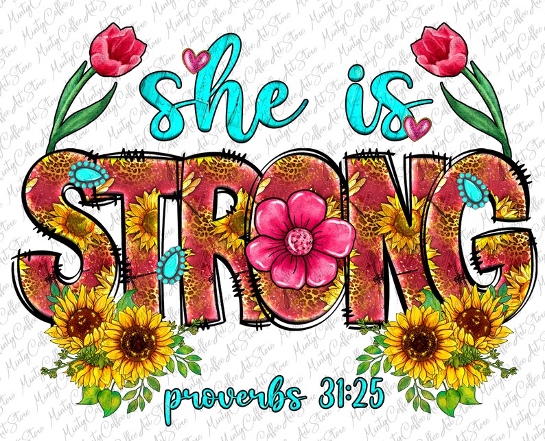 She is Strong Png Western Png Christian Png Jesus Png - Etsy