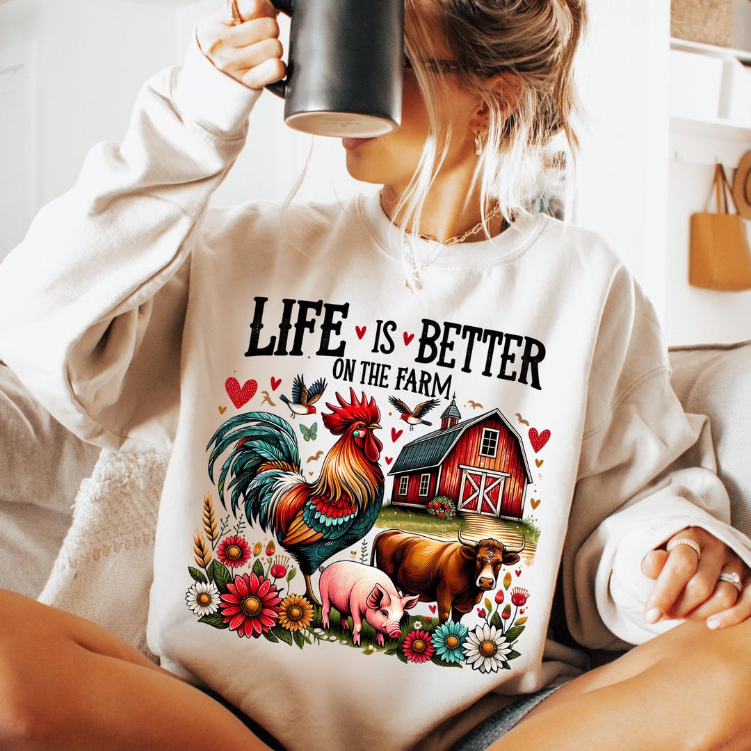 Life is Better on the Farm PNG, Farm Girl Png, Farm Sublimation ...