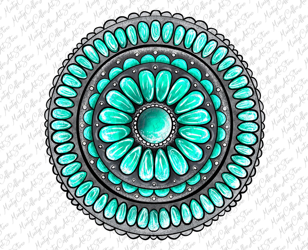 Turquoise Gemstone Png, Watercolor Png, Gemstone Png, Western Gemstone ...