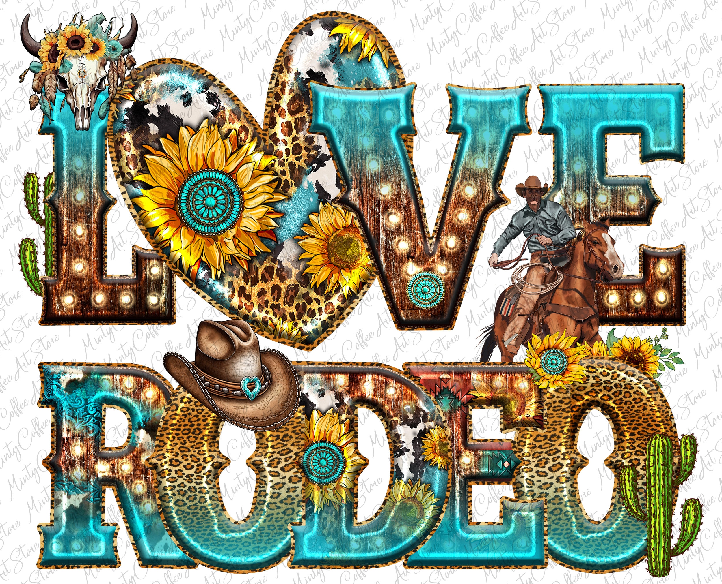 Love Rodeo Png, Western Sublimation Design (digital Download) - Etsy