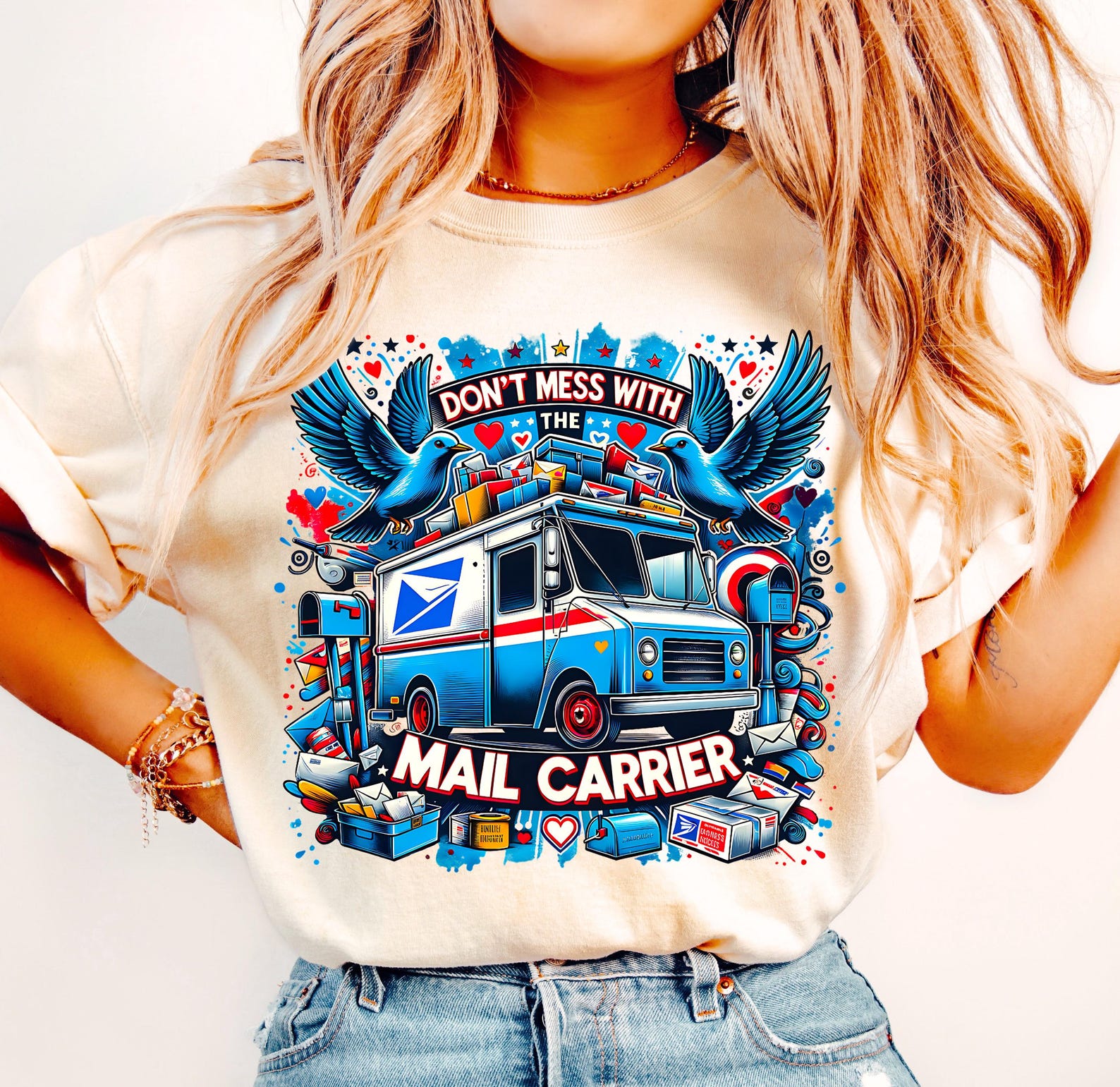 Don't Mess With the Mail Carrier PNG, Postal Worker Design (digital ...