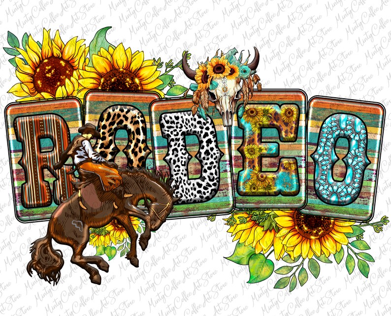 Rodeo Png Sublimation Design Horse Rodeo Png Western Png - Etsy