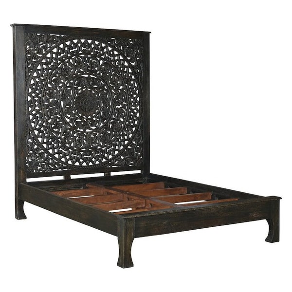 Indian Carved Bed - Etsy