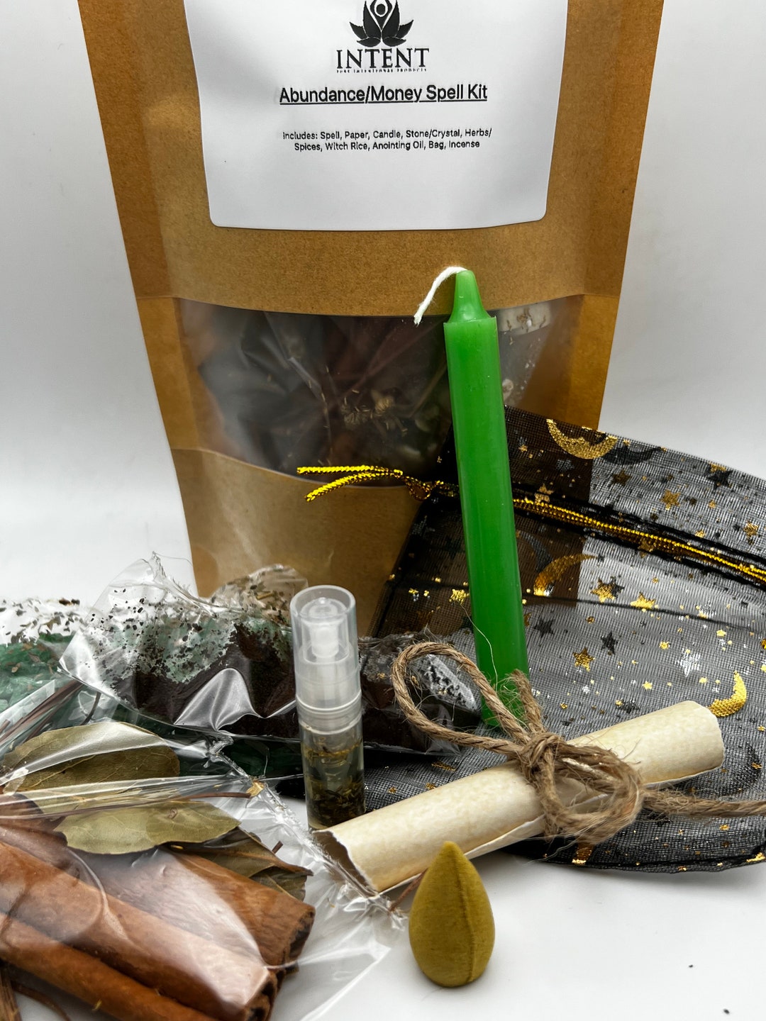 Abundance Ritual Kit | Spell Kit for Achieving Wealth, Money and ...