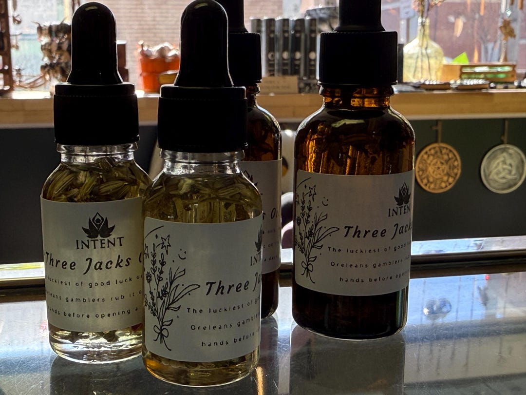 Three Jacks Oil | Luck Drawing Conjure and Anointing Oil - Etsy