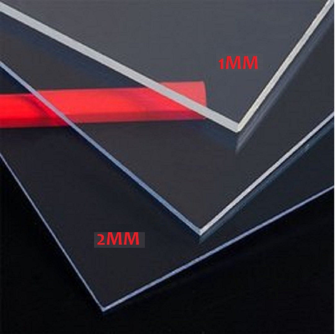 CLEAR Acrylic PERSPEX Sheet Cut to Size Panel Plastic Material Home ...