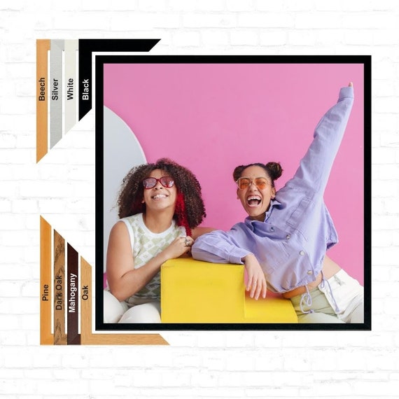 Gallery Wall Square & Rectangle Picture Frames - Black Oak, Dark Oak ...