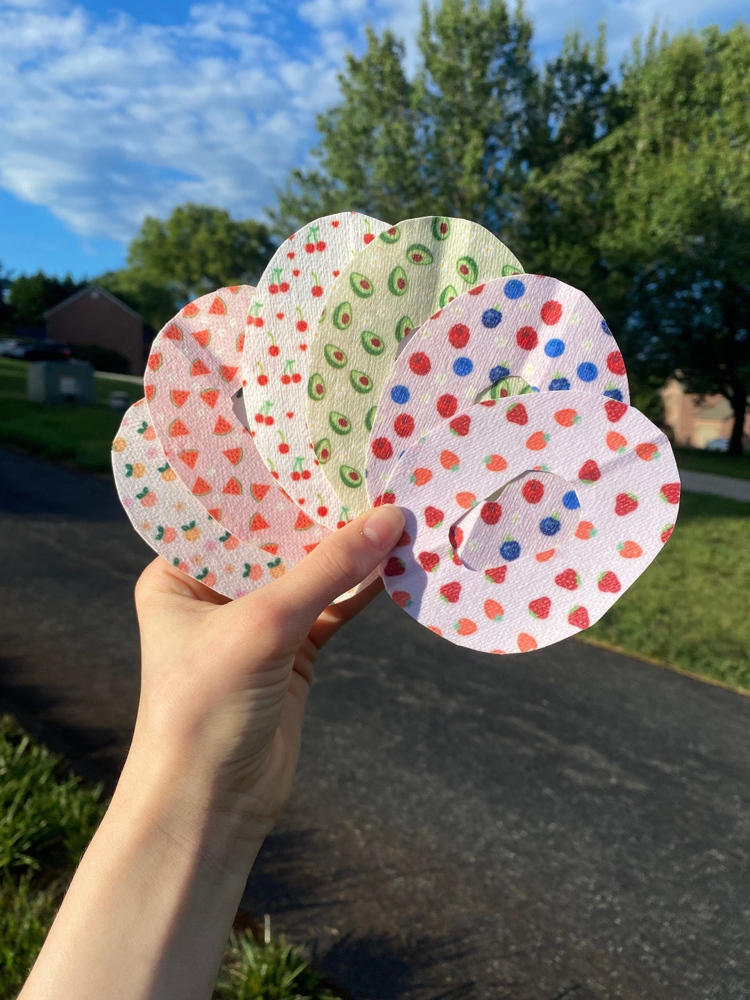 CGM or Omnipod Patches Overlay Sticker Fruit & Berry Patterns ...