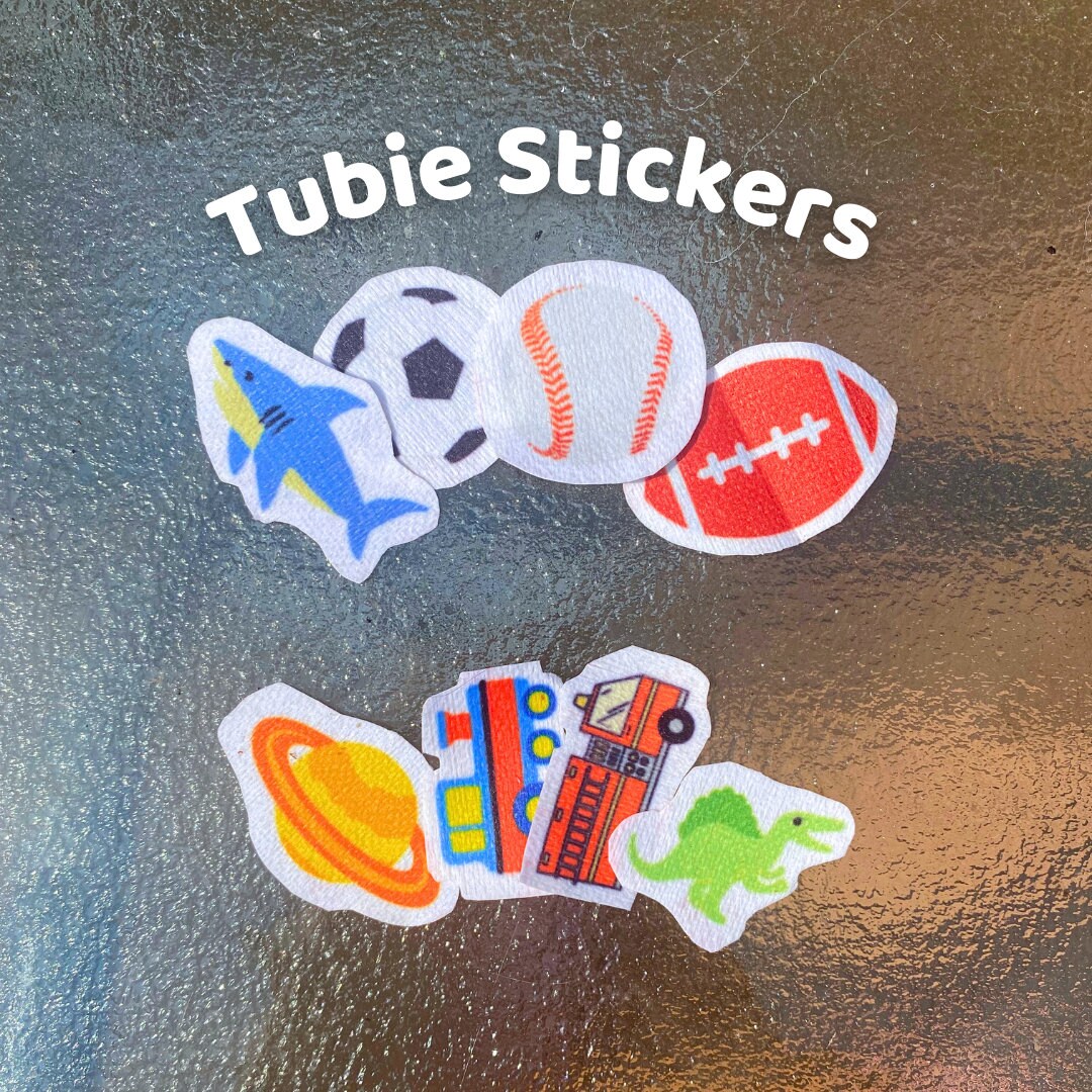 Tubie Stickers Boys Themed Shaped Medical Tubie Tape for NG, ND, and NJ ...