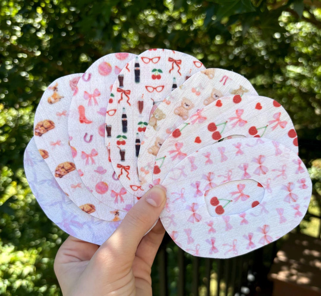 CGM or Omnipod Patches Overlay Sticker Coquette Patterns Hypoallergenic ...