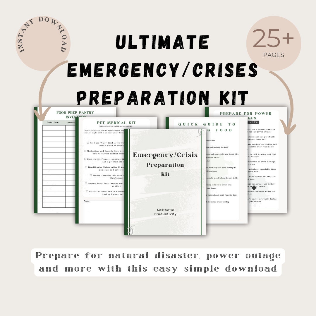 Emergency /crisis Preparation Fallout Kit - Etsy