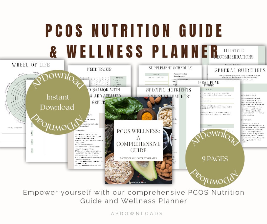 PCOS Wellness Guide and Workbook Includes Planner Templates Meal Plans ...