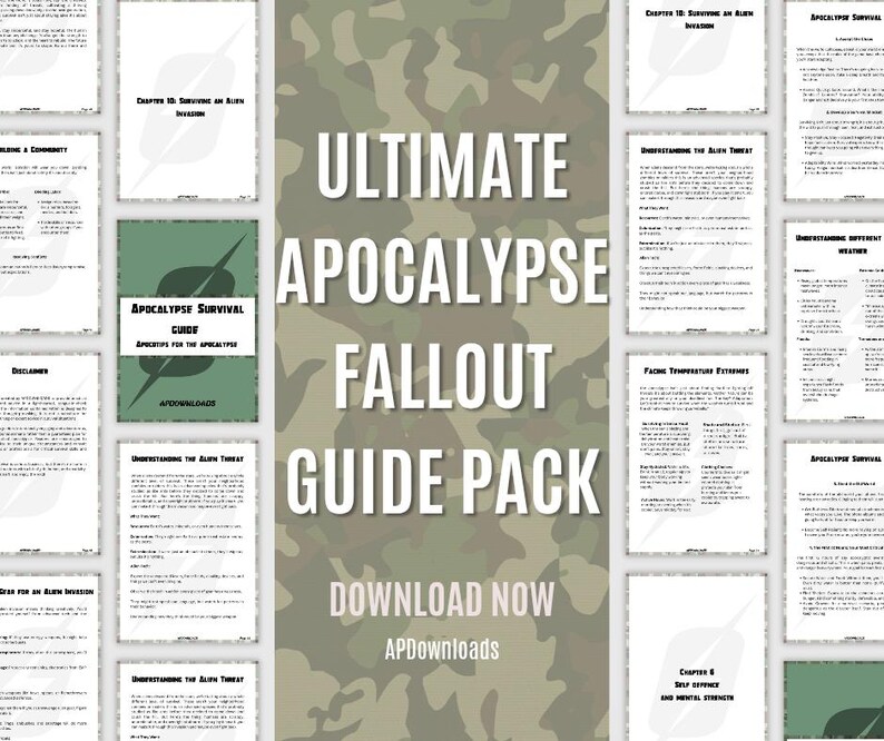 Ultimate Apocalypse Survival Guidebook Digital Download for Every ...