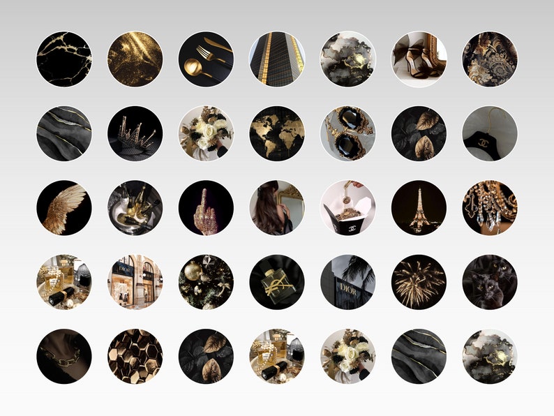 Instagram Highlight Covers, Luxury Highlights for Instagram, Rich ...