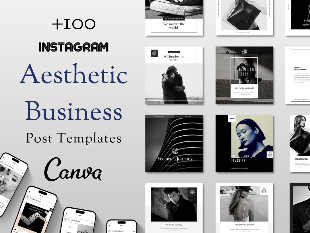Social Media Templates | Aesthetic Instagram Templates | Small Business ...