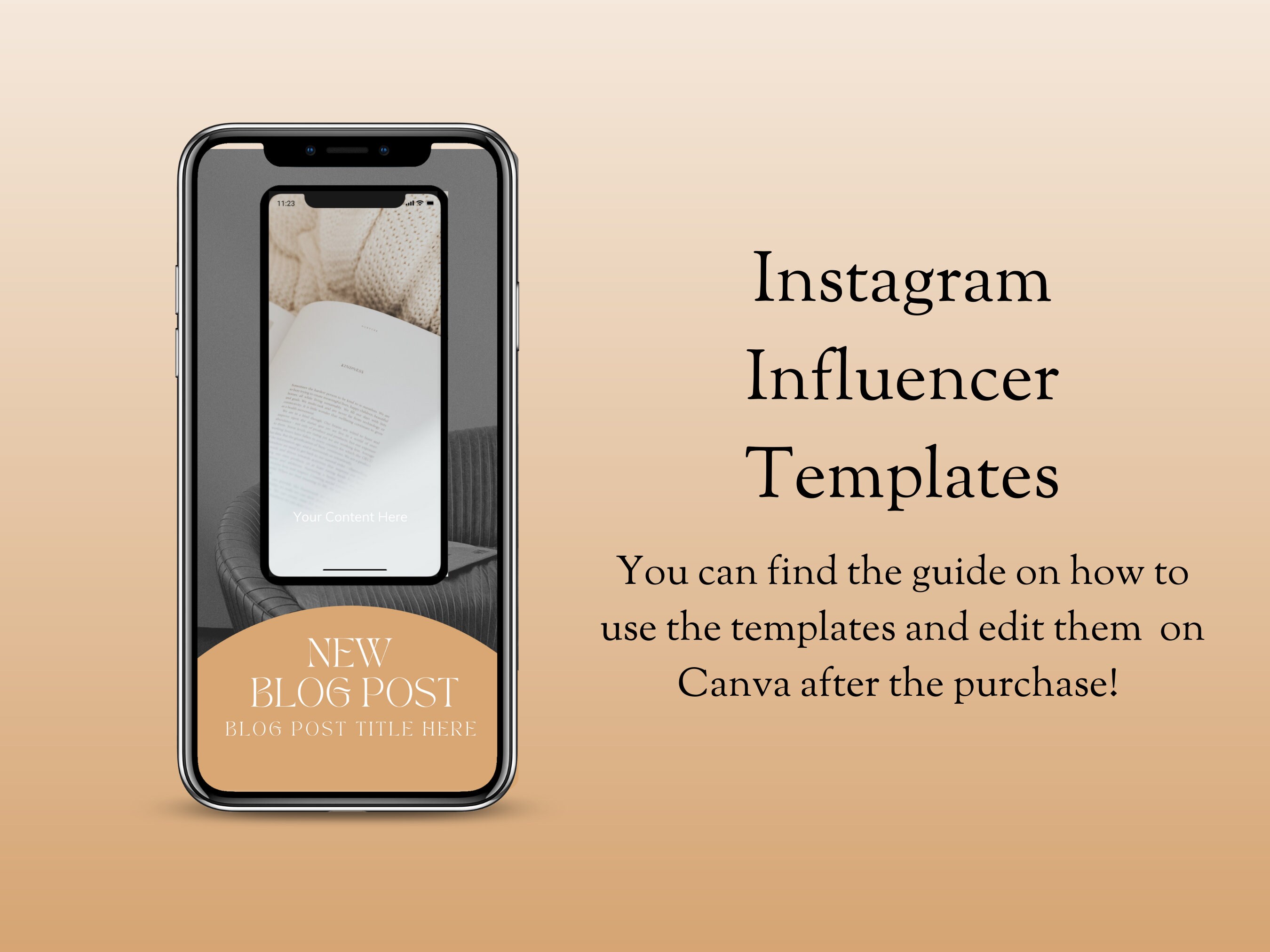 Influencer Instagram Post Template Photographer Templates for Instagram ...