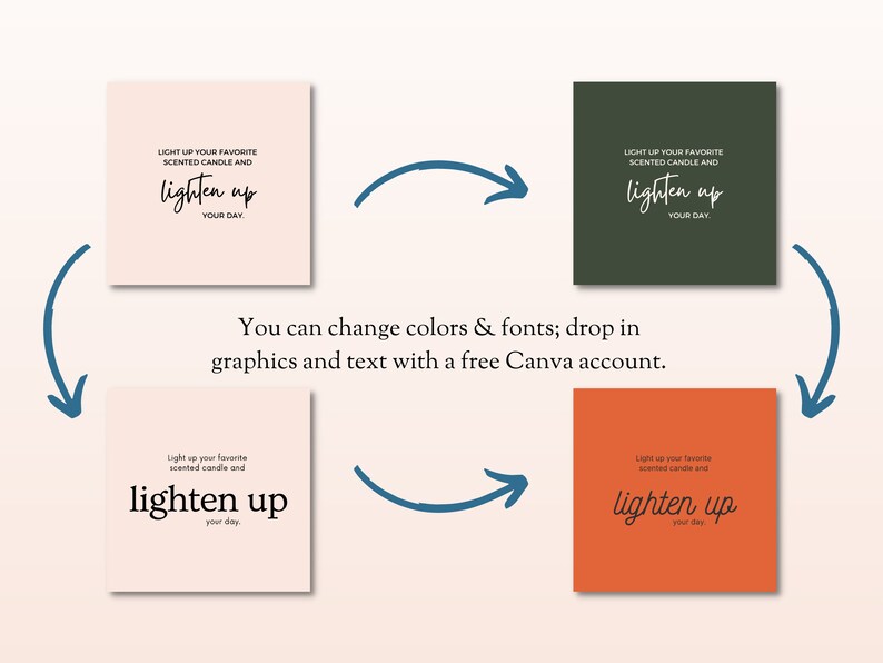 Candle Instagram Post Template | Social Media Bundle Candle Businesses ...