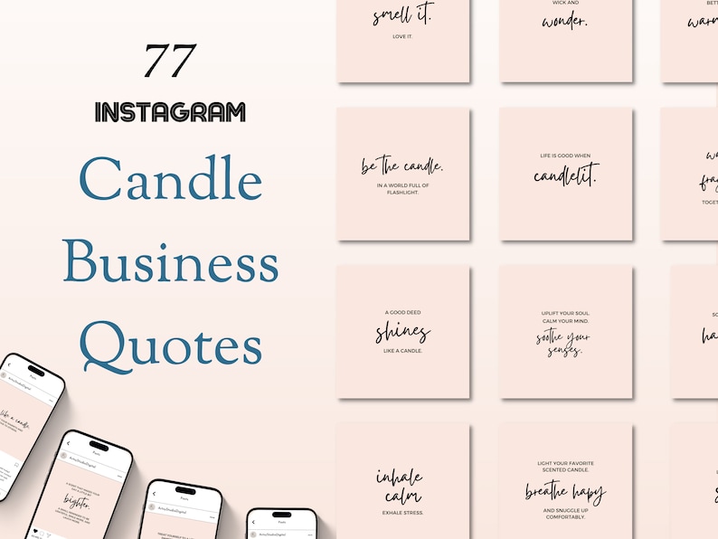 Candle Instagram Post Template | Social Media Bundle Candle Businesses ...