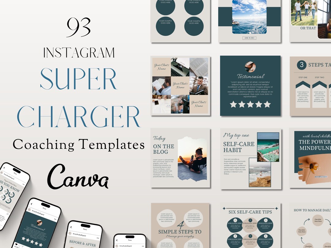 Coaching Instagram Templates, Canva Templates for Instagram, Social ...