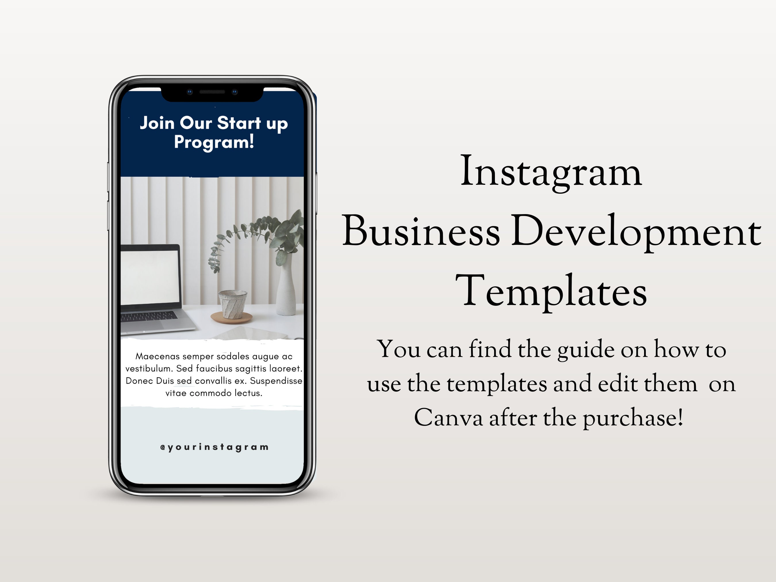 Business Development Instagram Posts for Canva, Corporate Templates ...