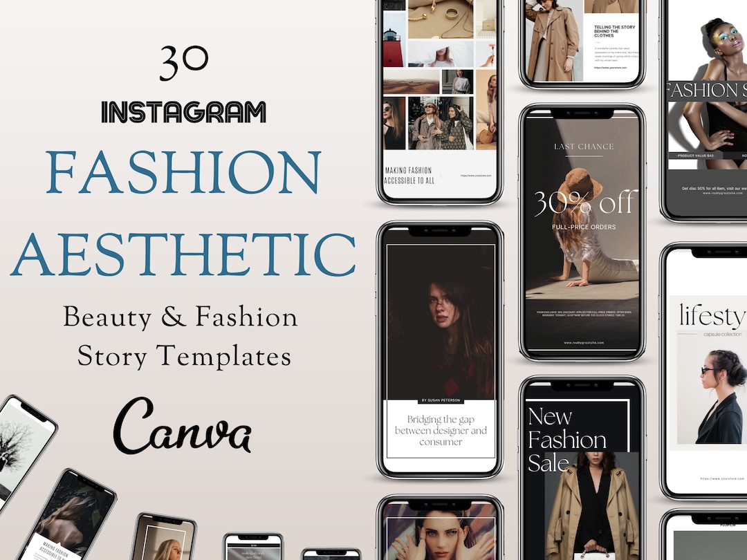 Instagram Template, Canva Template for Instagram Posts, Instagram Story ...