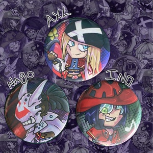 Guilty Gear Strive - Button Badges - 44mm - Fighting Game Inspired - Etsy