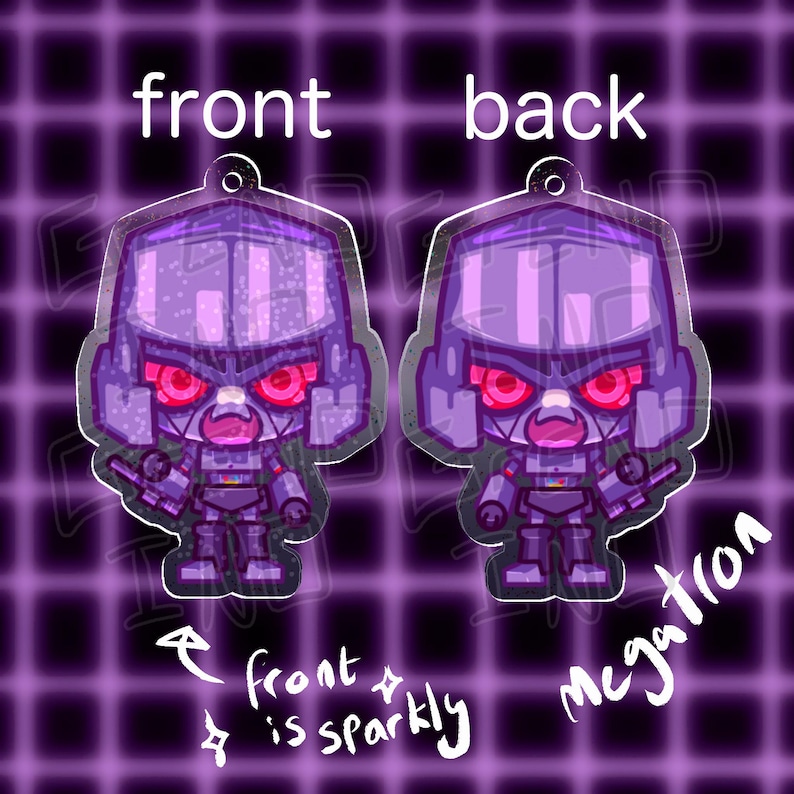 Transformers - Decepticons - 2 Inch - Double Sided Coloured Acrylic ...