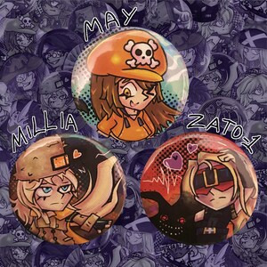 Guilty Gear Strive - Button Badges - 44mm - Fighting Game Inspired - Etsy