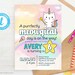 Editable Girls Caticorn Birthday Invitation, Kittycorn Party Invite ...