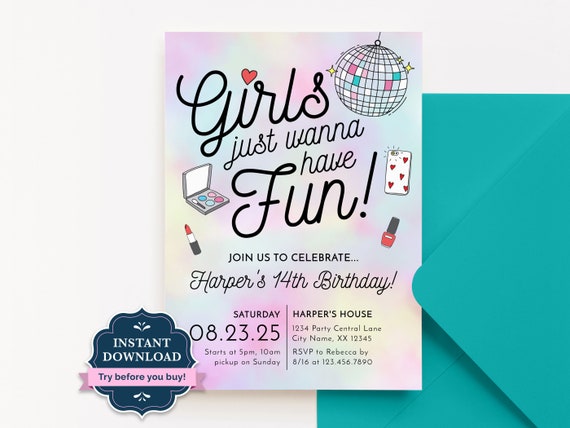 Tween Birthday Invitation Templates In My Birthday Era Party
