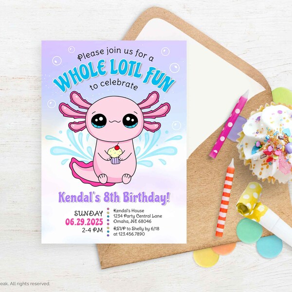 Axolotl Party - Etsy