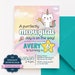 Editable Girls Caticorn Birthday Invitation, Kittycorn Party Invite ...