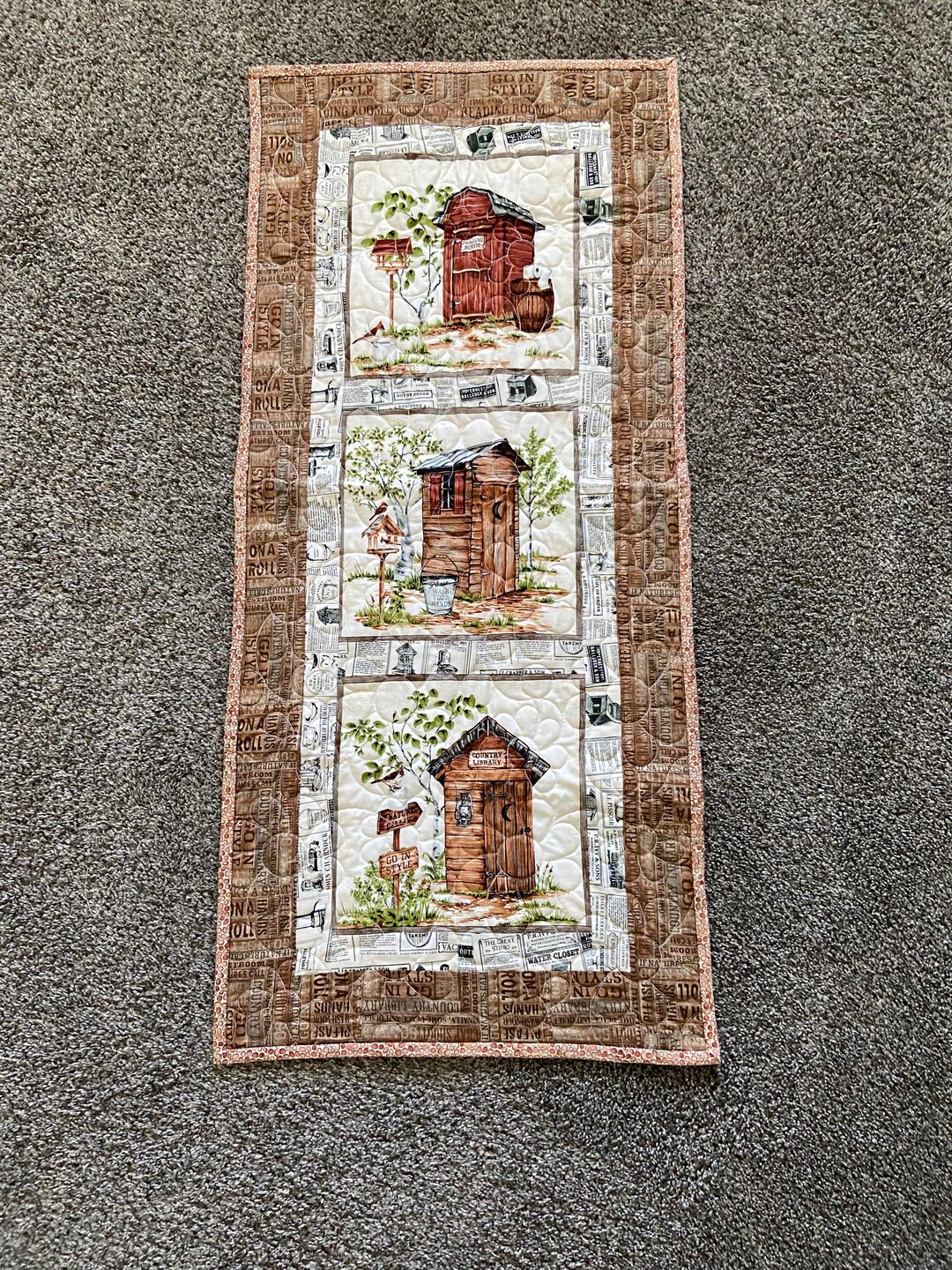 Outhouse Wall Hanging Quilt - Vertical - Etsy