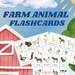 Farm Animal Flashcards, Montessori, Preschool, Early Learner, Printable ...