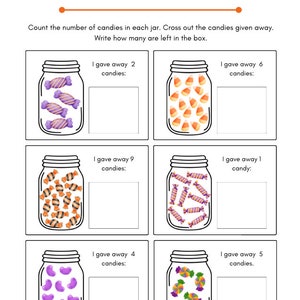 Kindergarten & First Grade Halloween Worksheets, Halloween, Workbook ...