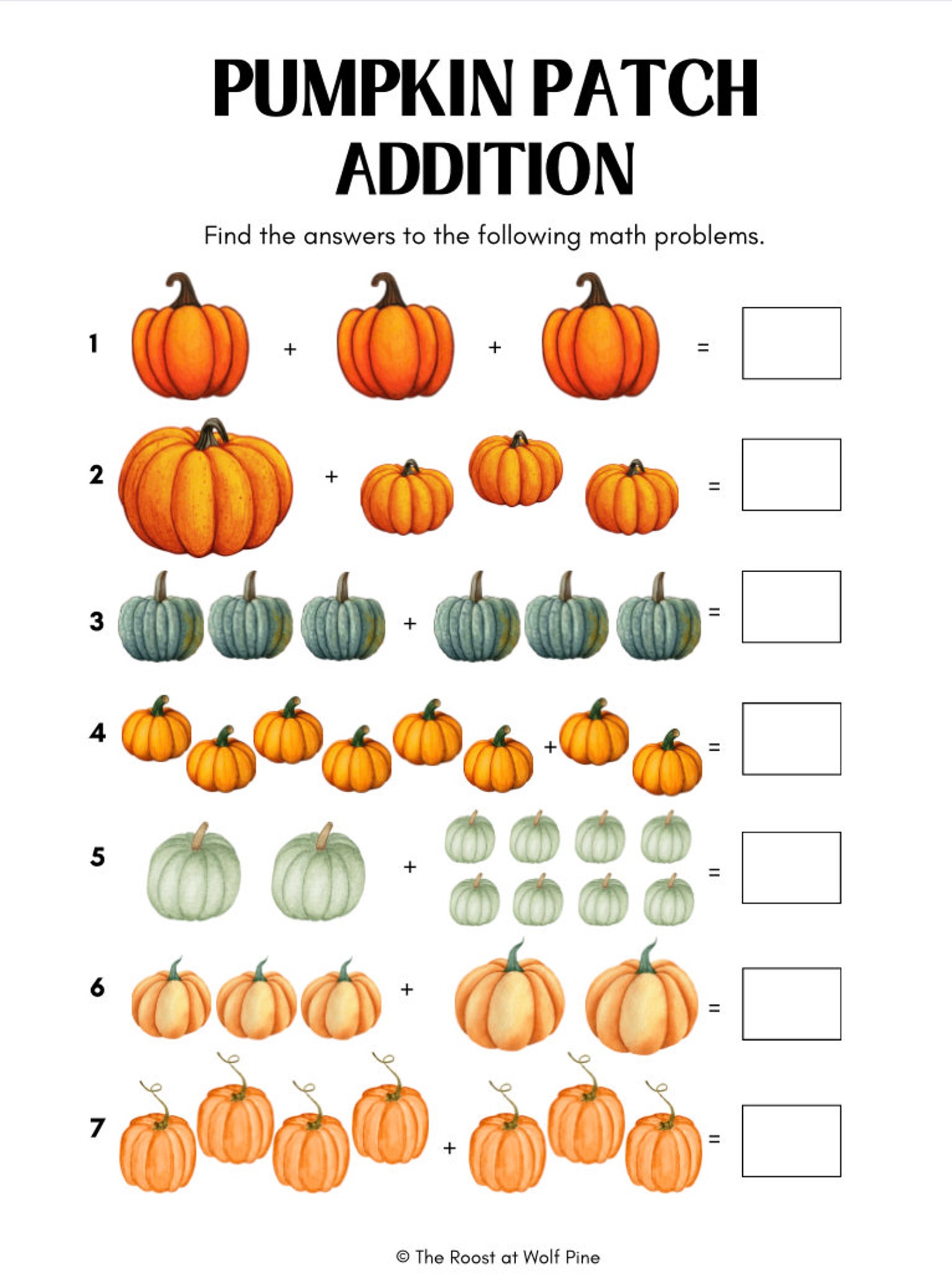 Kindergarten & First Grade Autumn Workbook, Learning, Homeschool ...